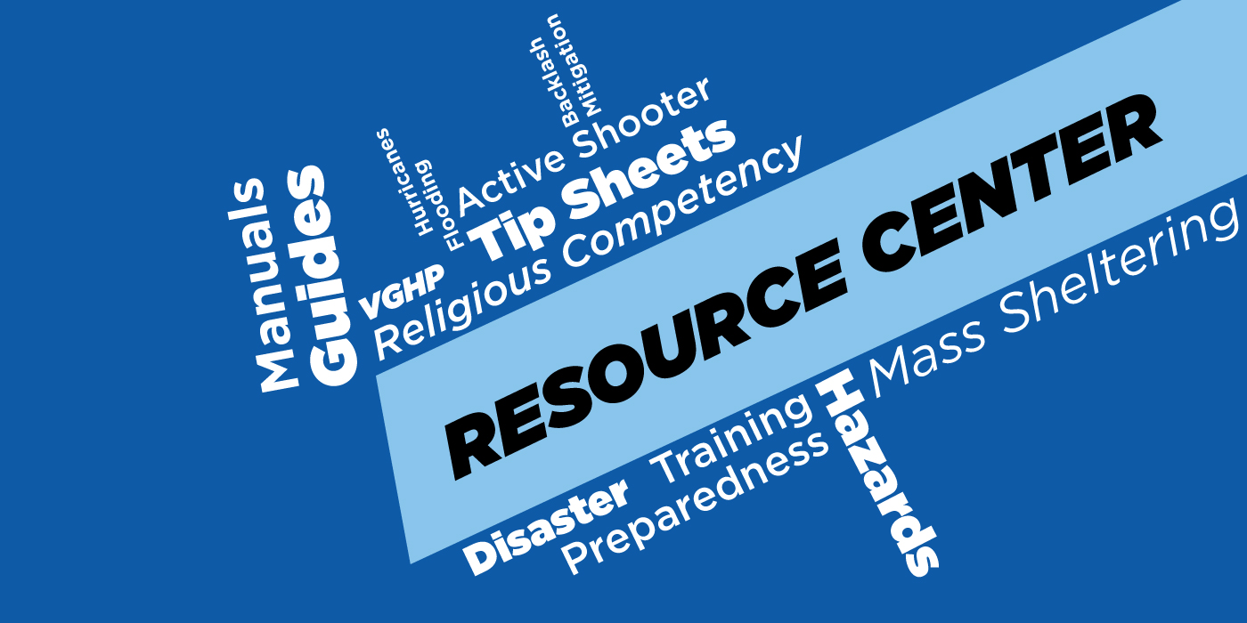 Disaster Tips Sheets for Faith Community Partners Sheltering & Mass ...